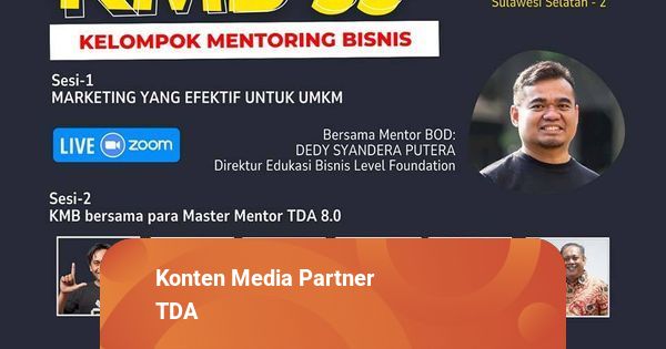 Lahirkan Lokal Hero Bisnis, TDA Sulawesi Selatan 2 Gelar KMB Jarak Jauh | kumparan.com